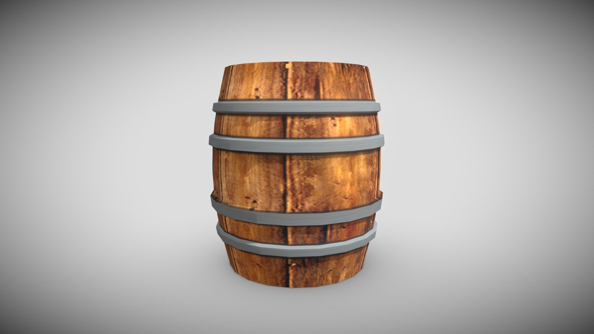 3D Wooden Barrel - Download Free 3D model by BLAZE424242 [9b95e2b ...
