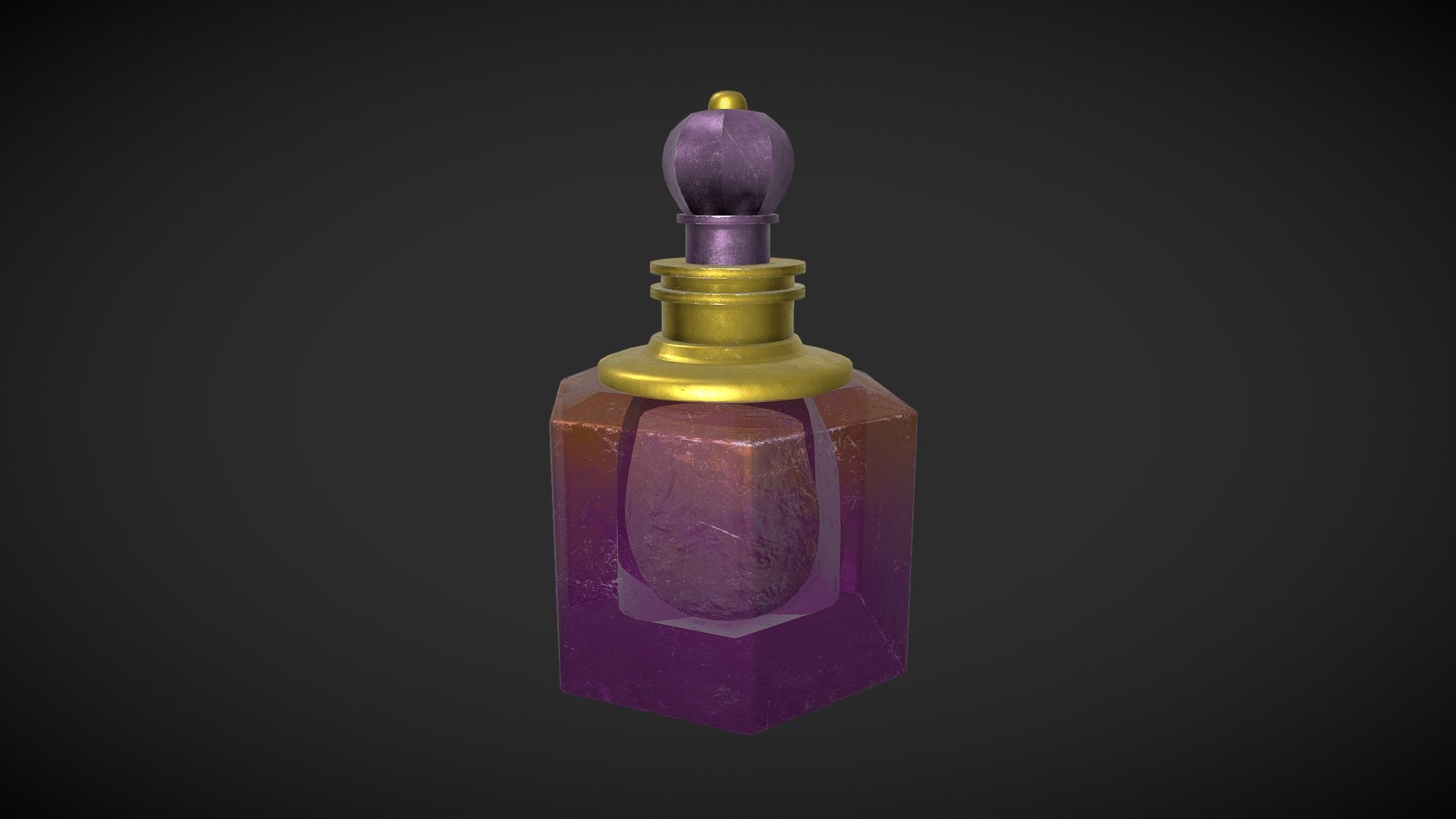 Perfume Bottle (Purple Gold) - Buy Royalty Free 3D model by Jake6665 ...