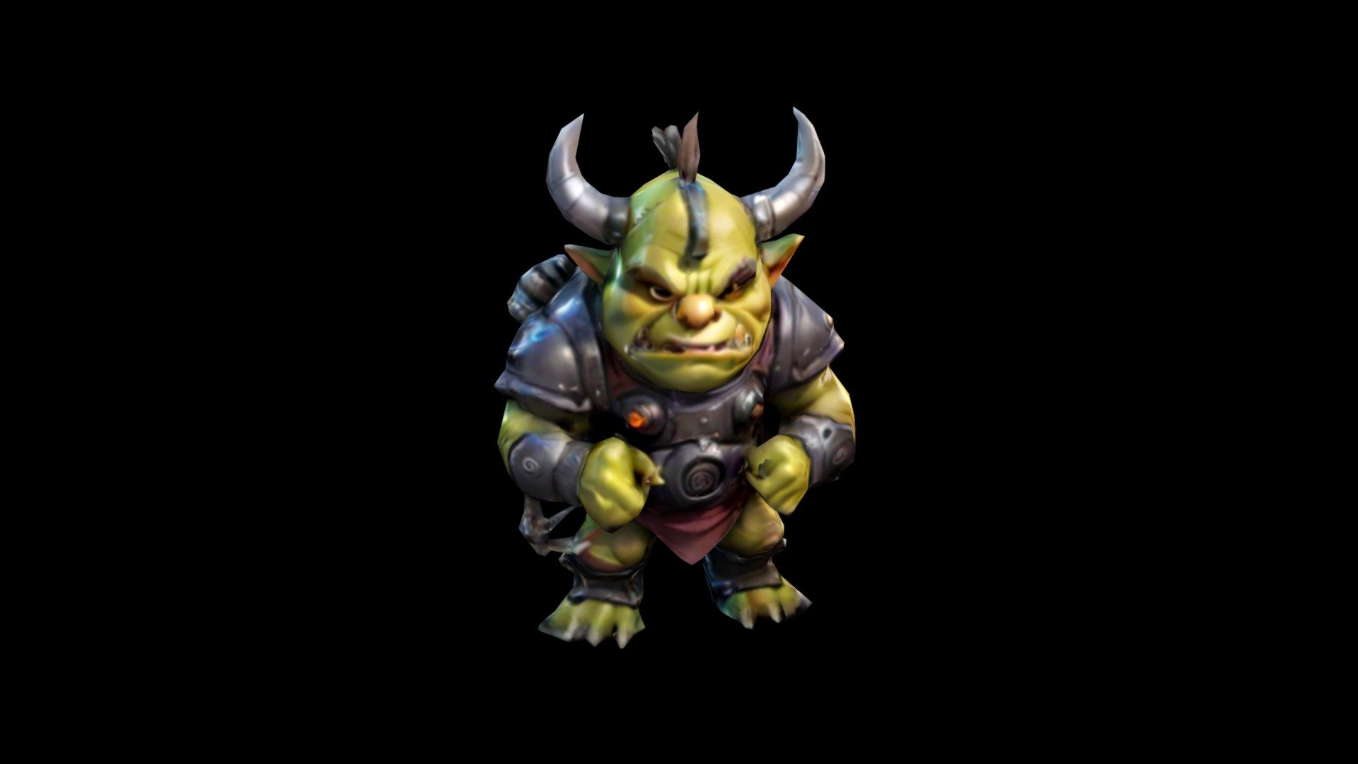 Angry Green Ork - Download Free 3D model by klrxyz [9b99c5a] - Sketchfab