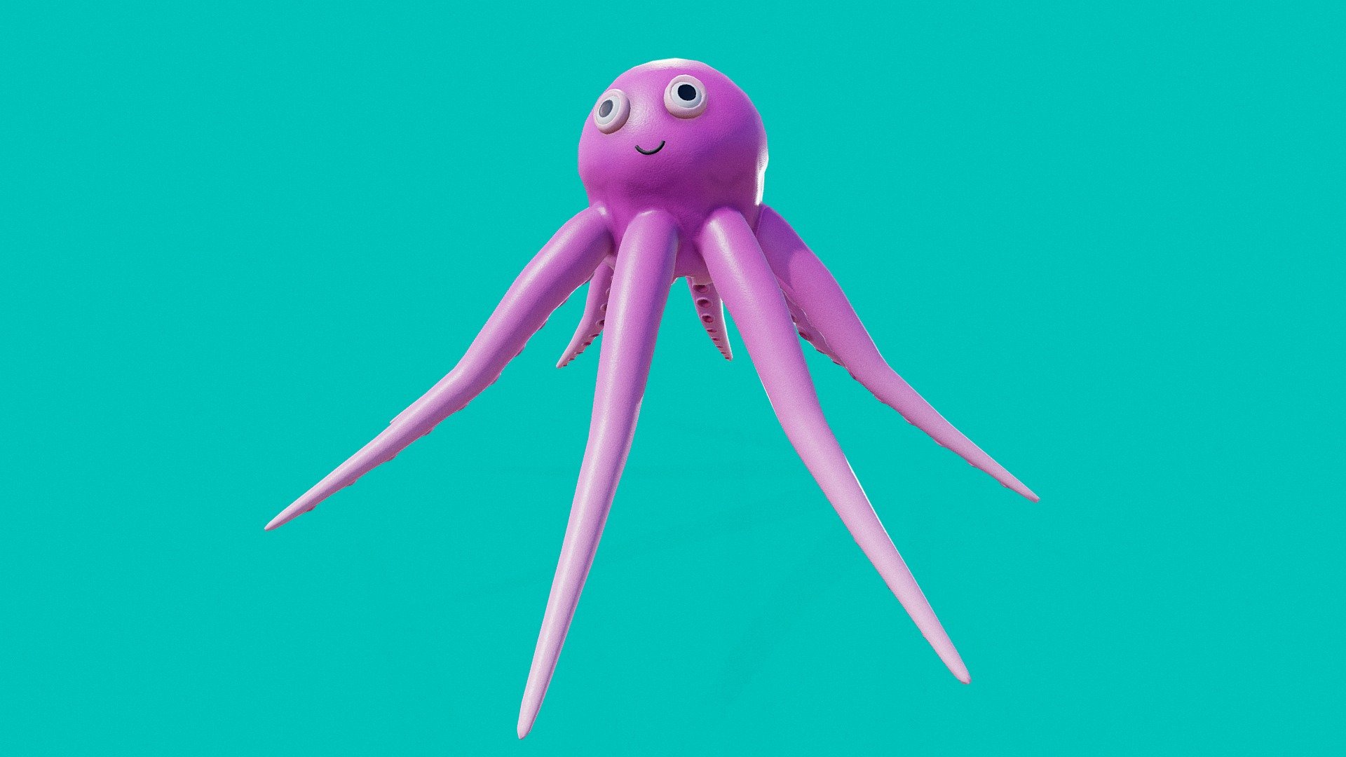 Cute octopus - Download Free 3D model by TadenStar [9b99d90] - Sketchfab