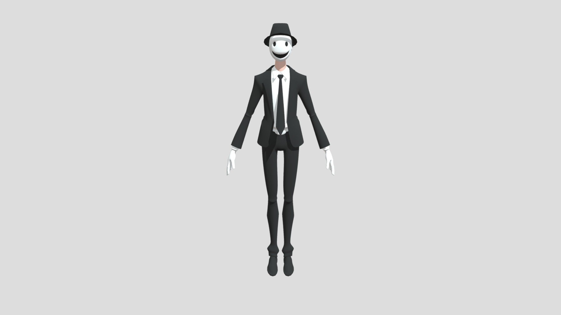 Ghost-Mask Dancer - 3D model by Aavid_Qirui Lin (@abclinqirui) [9b9b0e4 ...