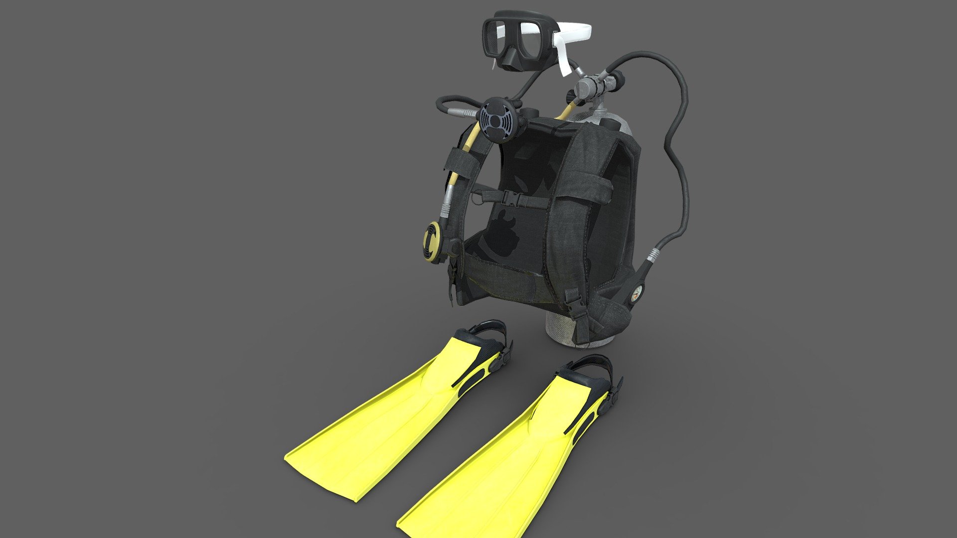 DIVING EQUIPMENT - Buy Royalty Free 3D model by Hivrtoon [9b9d093 ...