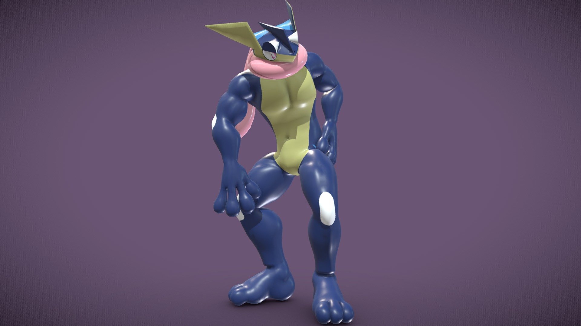KM Greninja Slim - Download Free 3D model by irongut1 [9b9fd5a] - Sketchfab