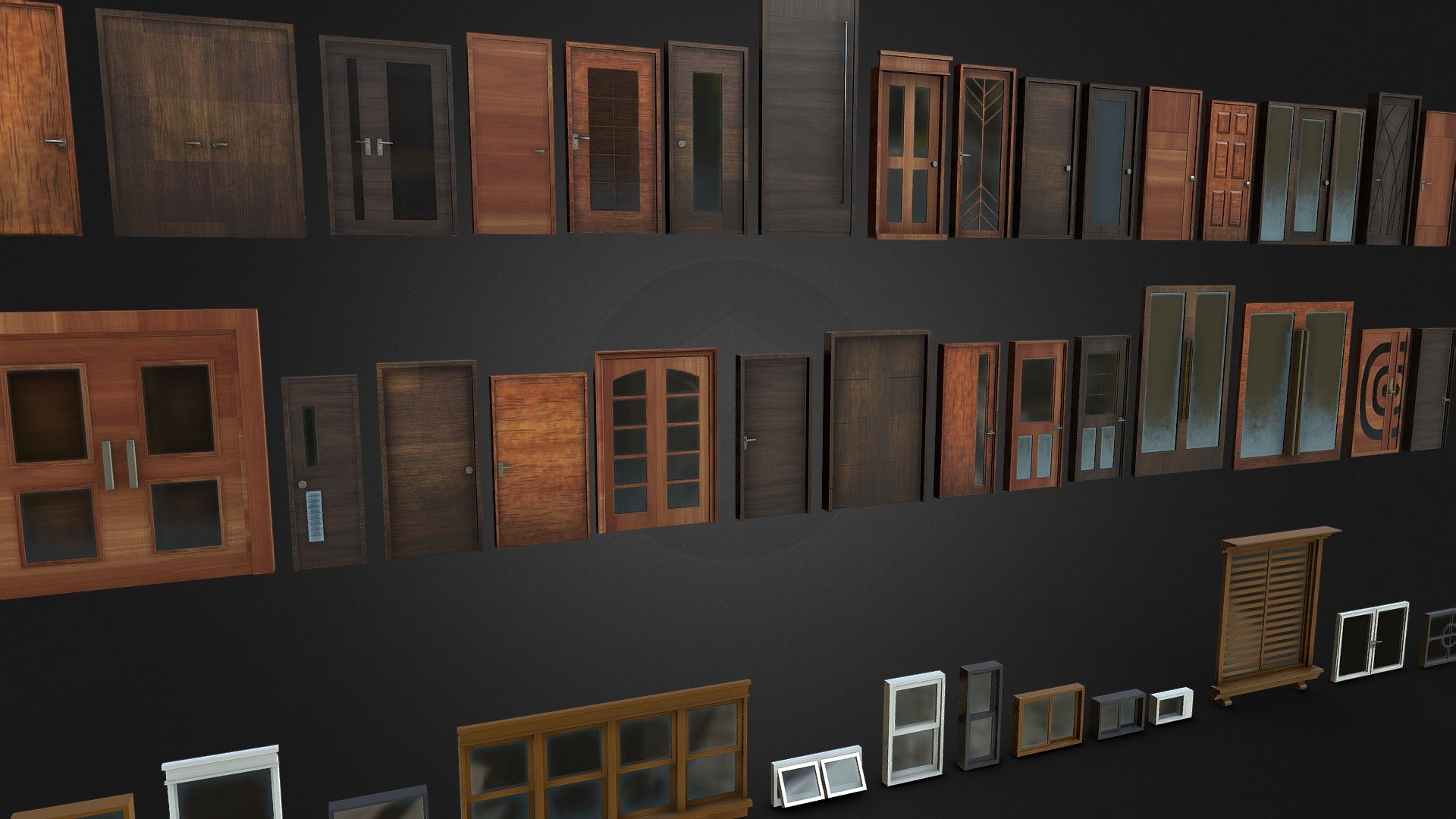Realistic Door / Window (VR/VX) - Buy Royalty Free 3D model by Aaron3D ...