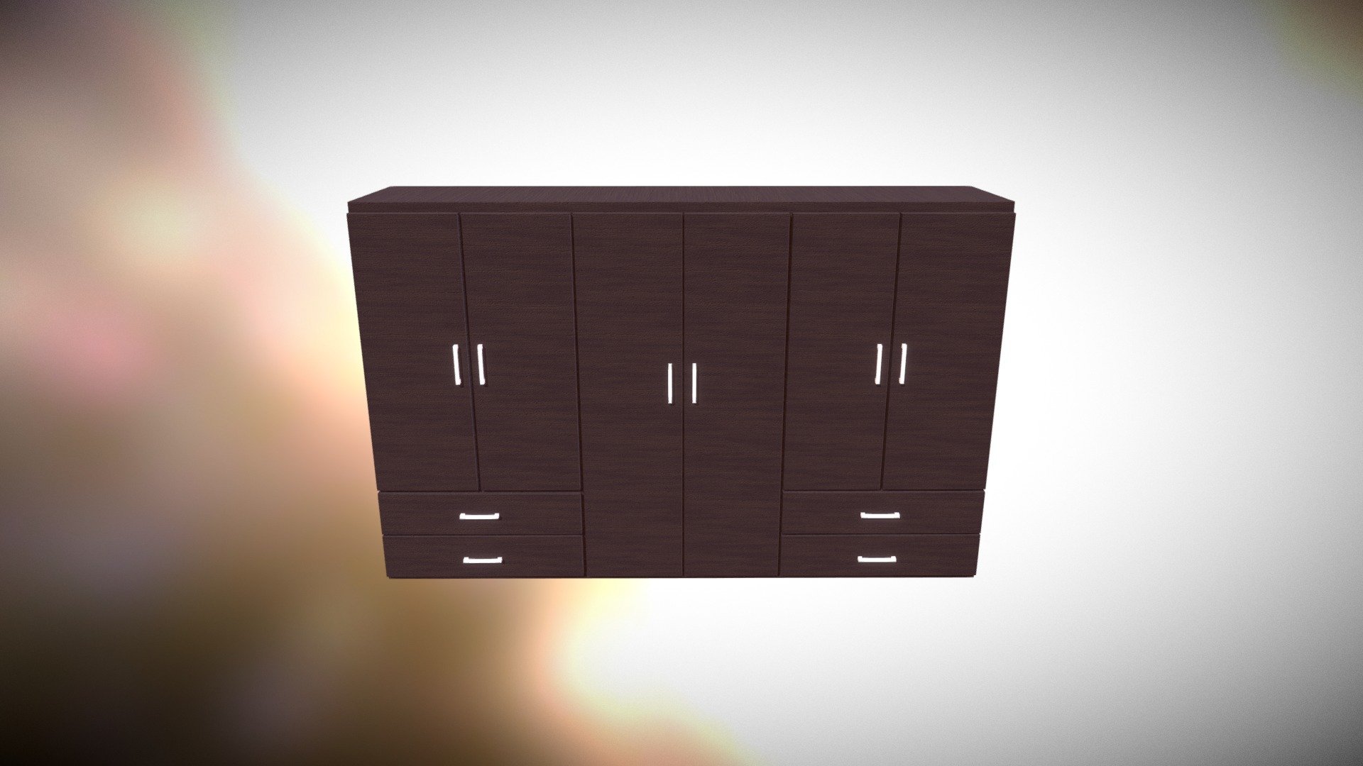Simple Wardrobe - 3D model by greimor [9ba14d2] - Sketchfab