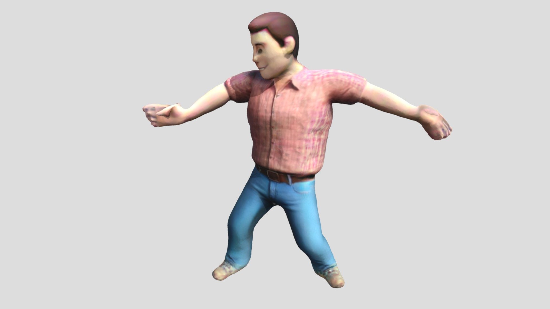Cartoon Man shows how slick he is - Download Free 3D model by Jungle ...