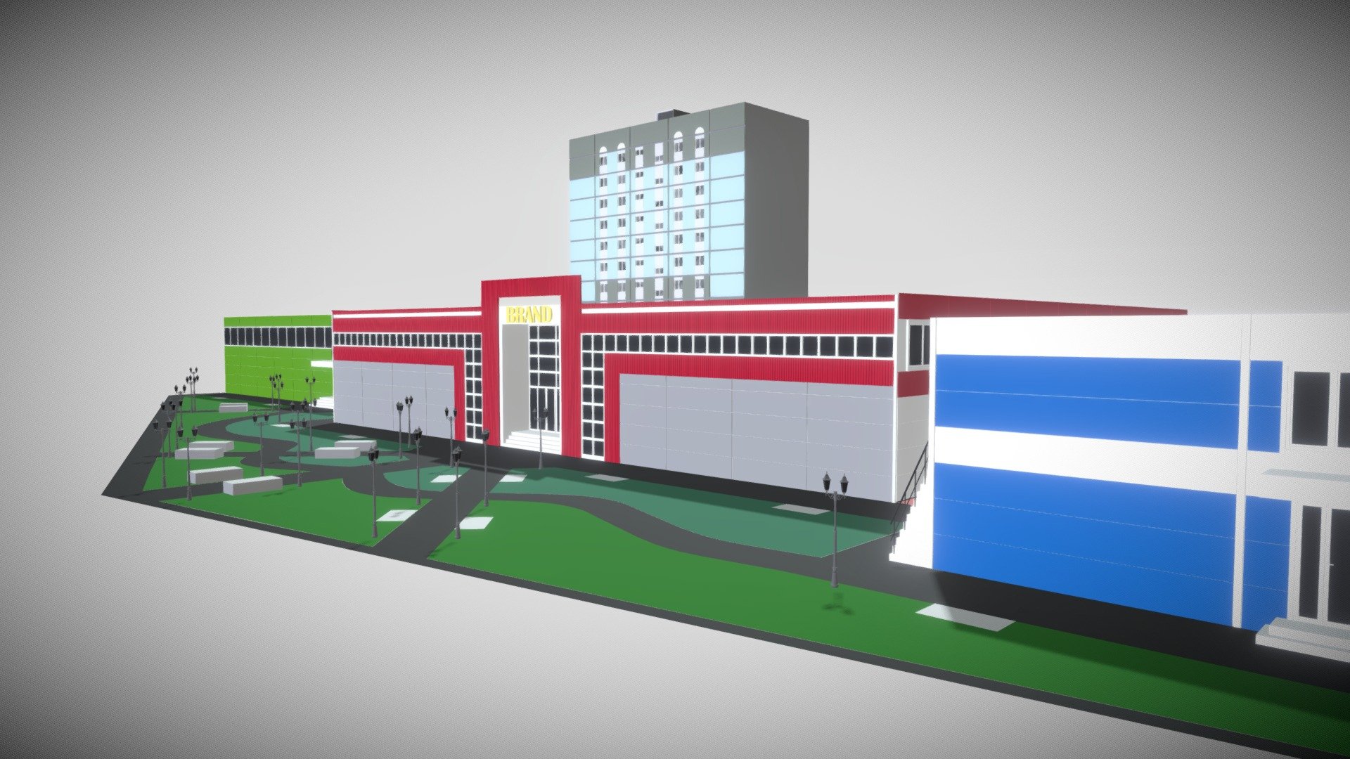 shopping complex - Buy Royalty Free 3D model by A Nastenko (@Anastenko ...