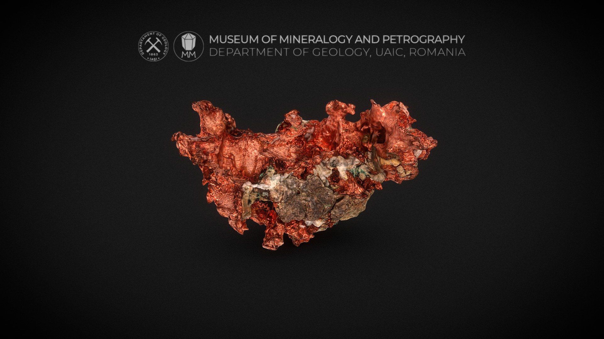 Sculptural and aesthetic Copper specimen - 3D model by Museum of ...