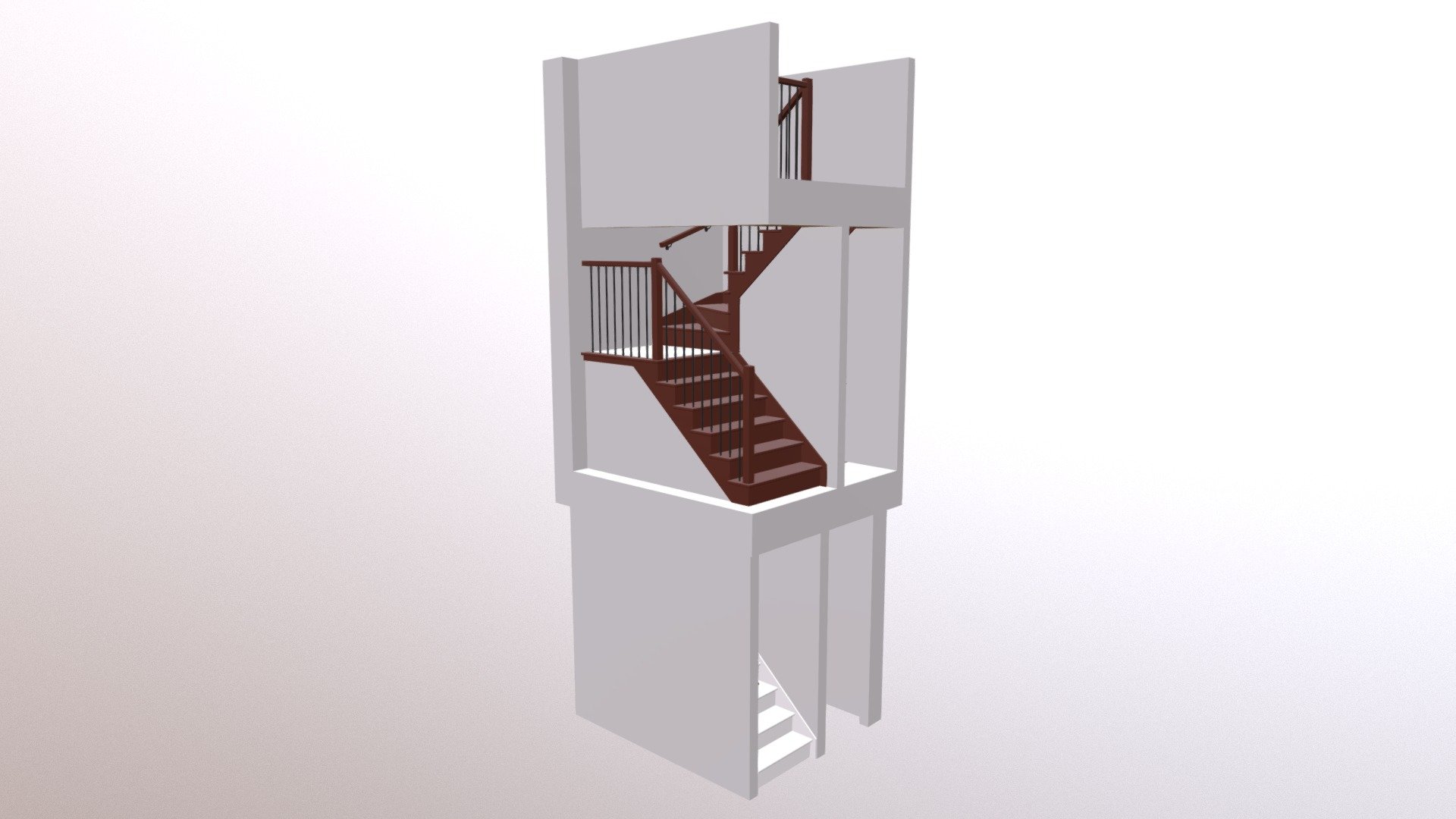 Escalier 102382 - 3D model by Hugo Boisvert (@hugob) [9bad2f1] - Sketchfab
