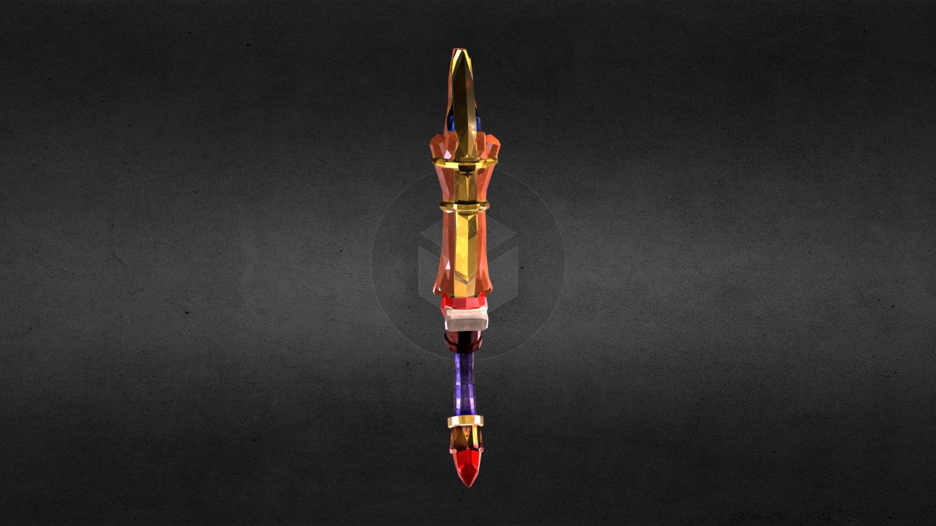 Gold Dagger - 3D model by Taut177 [9baf4d8] - Sketchfab
