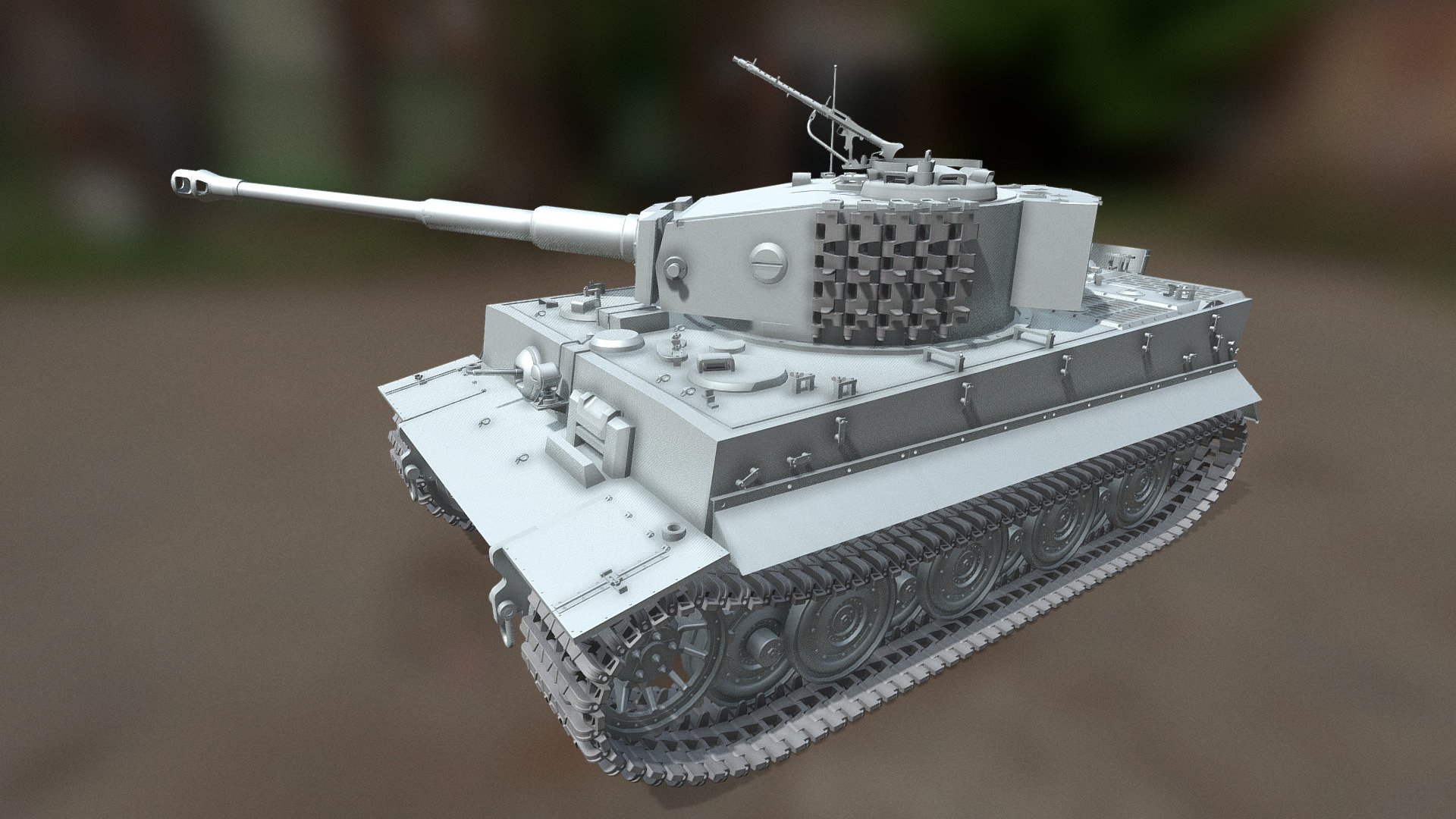 Tank Tiger Ausf. E 1:16 - Download Free 3D model by T-FLEX CAD ST (Free ...