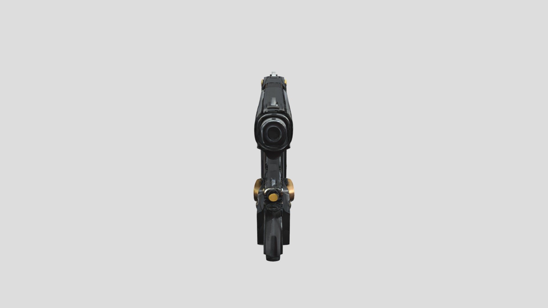 A black and gold handgun - 3D model by mixa0099 [9bb379a] - Sketchfab