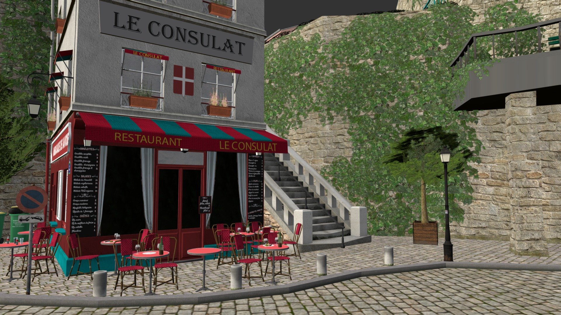 Montmartre Cityscene - Final Assignment - 3D model by Filip Leurs ...