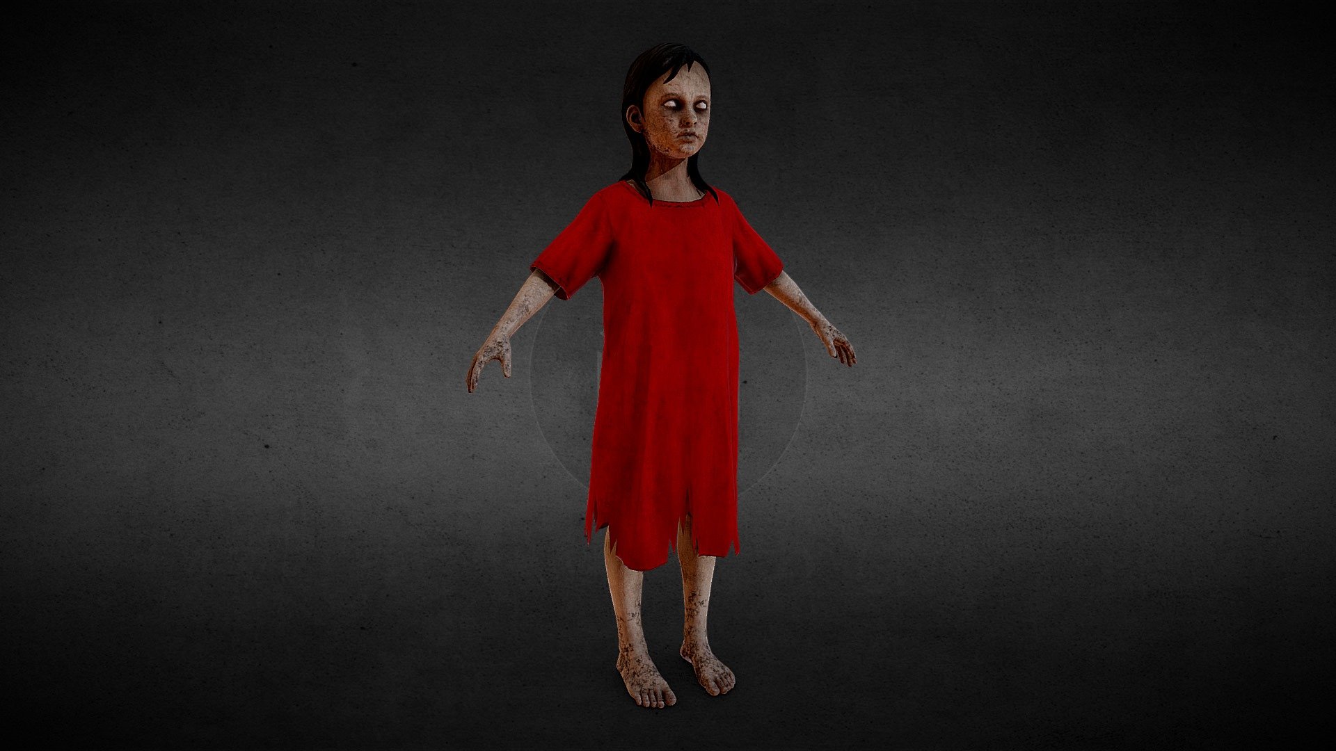 Girl in red - 3D model by vitascky [9bb874a] - Sketchfab