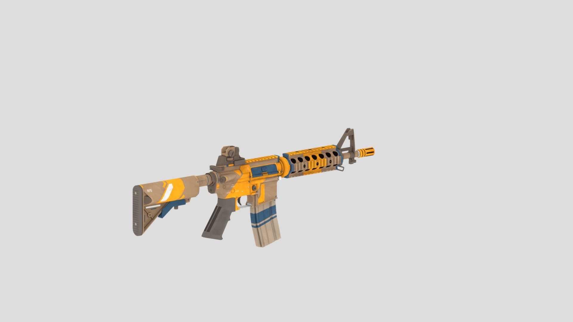 M416 GUN - 3D model by M.IMRANIQBAL (@Imran.Iqbal1) [9bb9d74] - Sketchfab