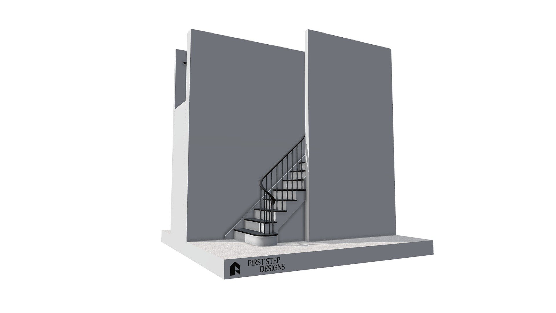 Turner Secondary staircase - Download Free 3D model by Nat FSD ...