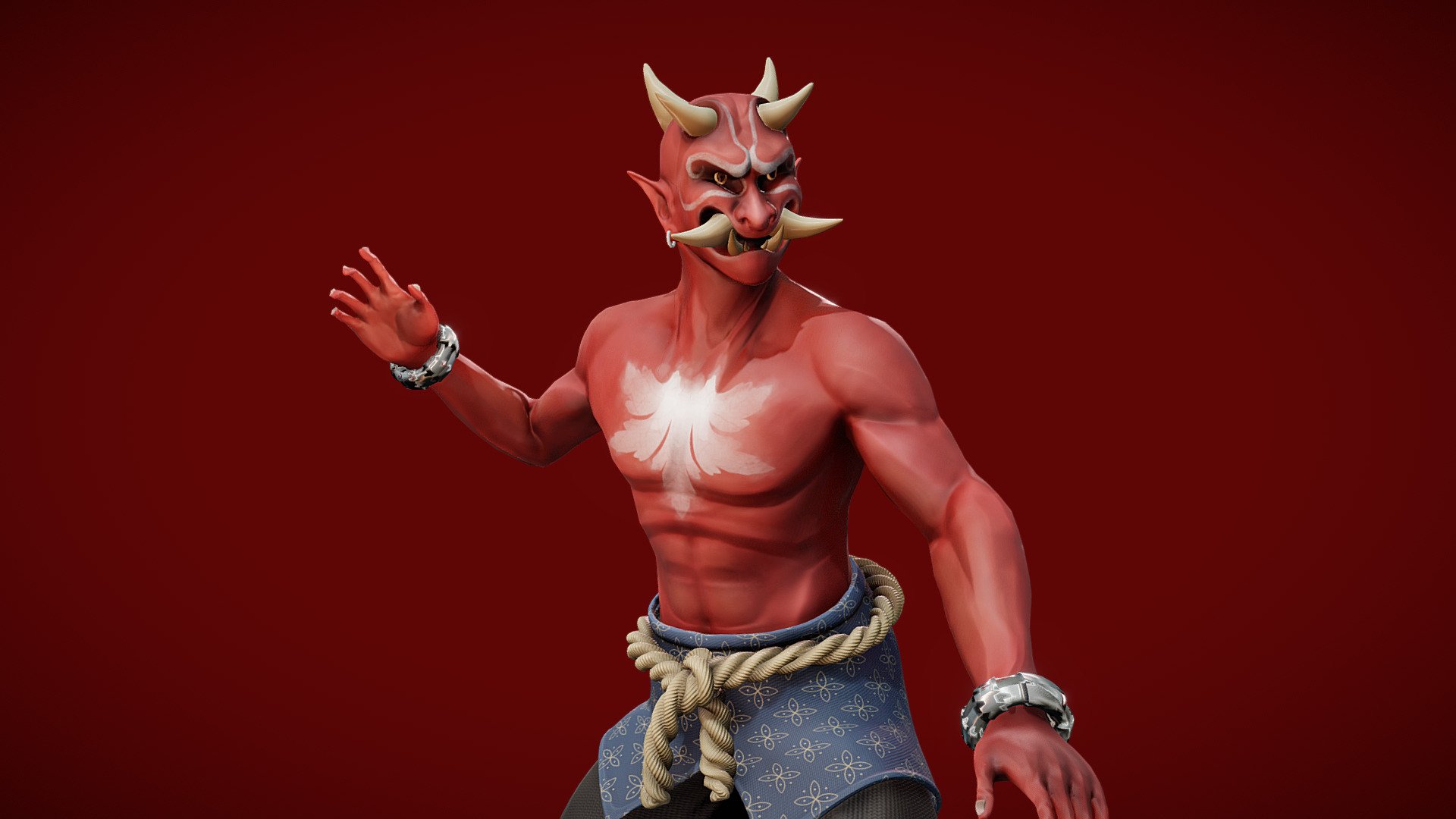 Waira,The Elder Oni - 3D model by rakesh.gameart [9bbdc19] - Sketchfab