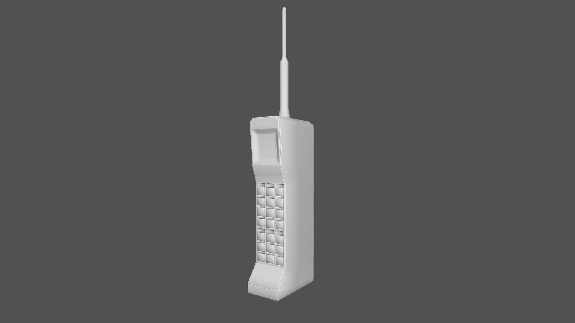Brick Phone (Texture-less) - 3D model by eric322000 [9bbde5e] - Sketchfab