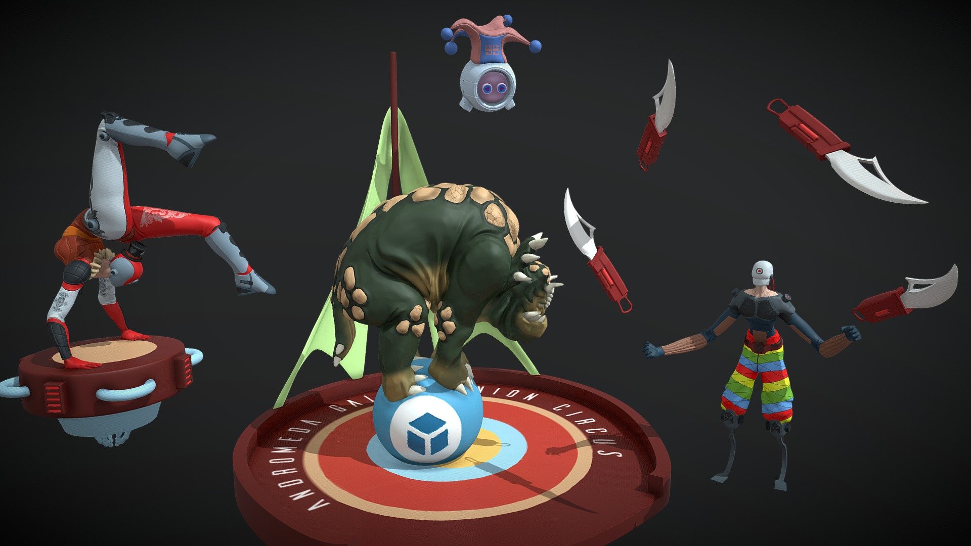 Sci-fi Circus ( #XPPenSculptChallenge) - 3D model by Rafaelseita55 [9bc0122] - Sketchfab