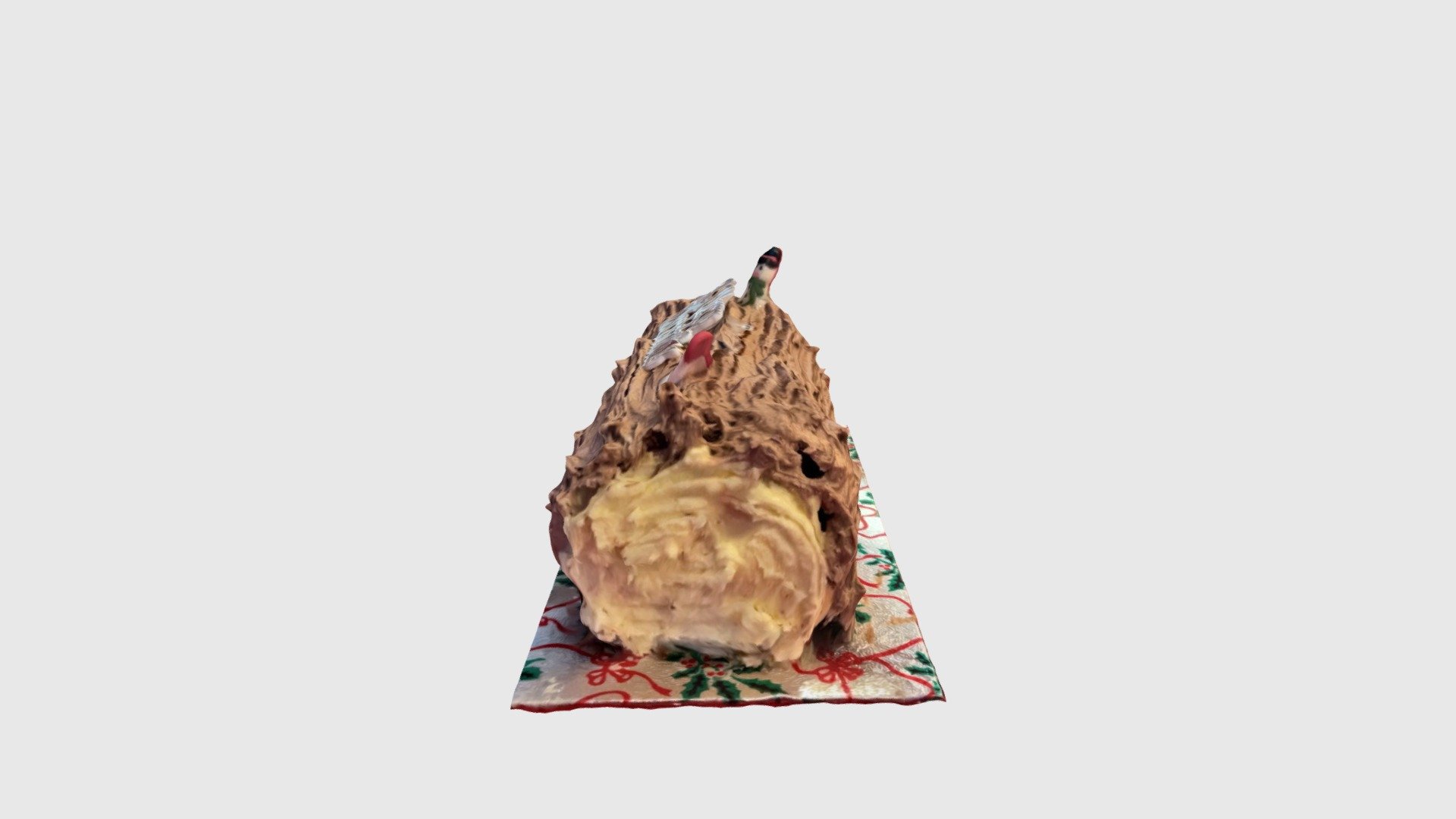 Xmas log - Download Free 3D model by msloan01 [9bc1411] - Sketchfab
