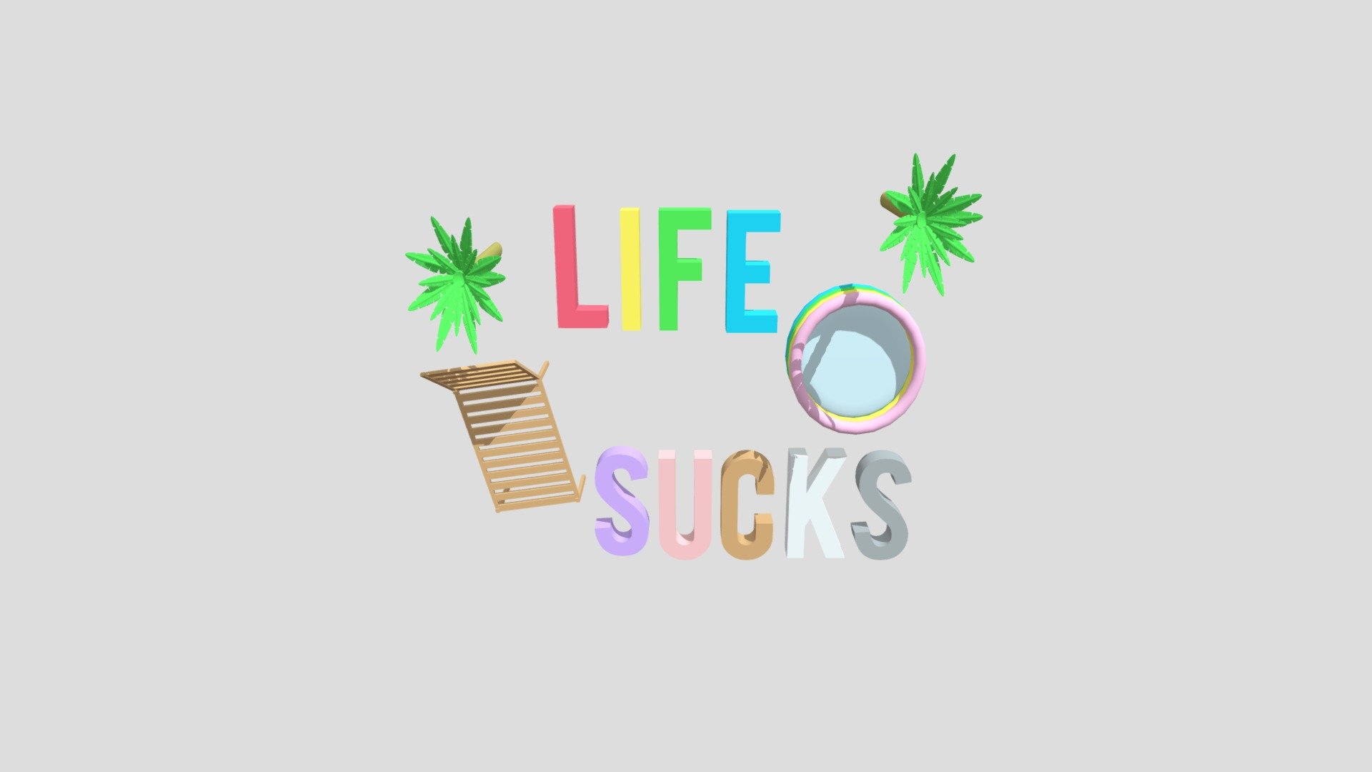 Life Sucks - 3D model by meghandanner [9bc1cd8] - Sketchfab