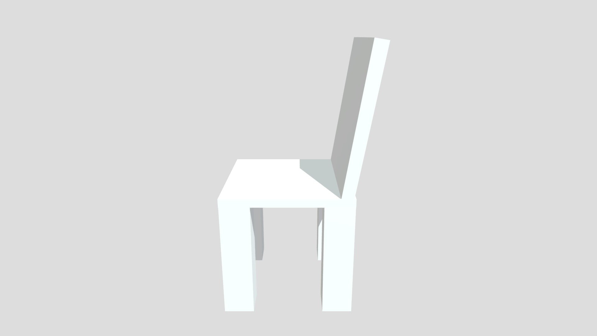 Just a chair without texture (My first work) - Download Free 3D model ...
