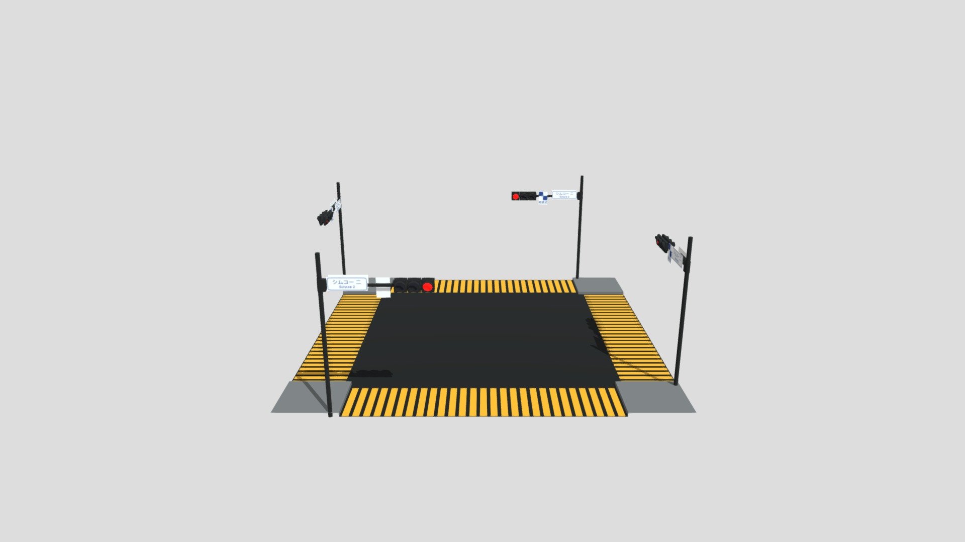 Road Intersection - 3D model by ColinCharleson [9bc3ceb] - Sketchfab