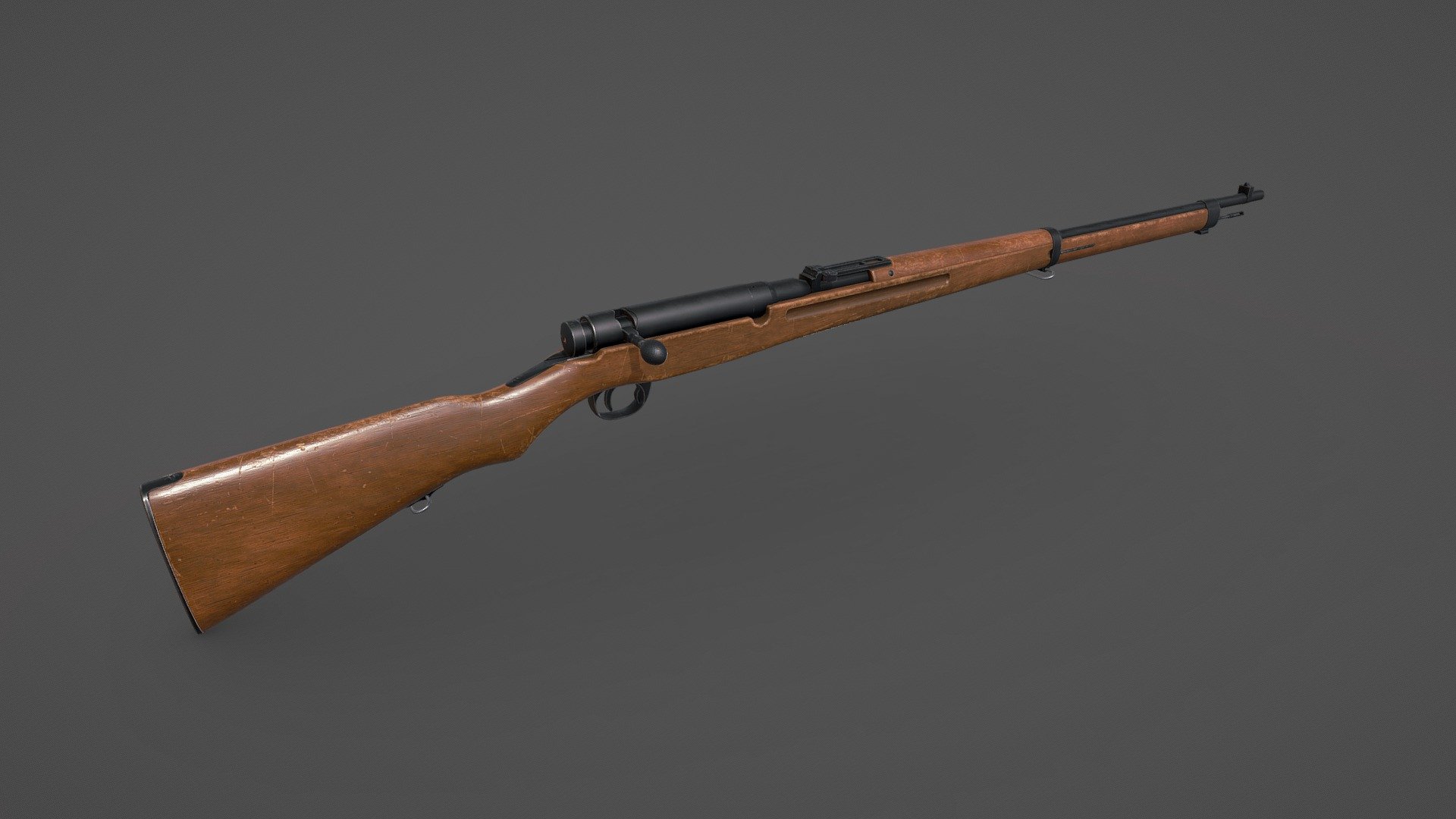 Arisaka Type 38 Low-poly PBR - 3D model by MaX3Dd [9bc4ad1] - Sketchfab