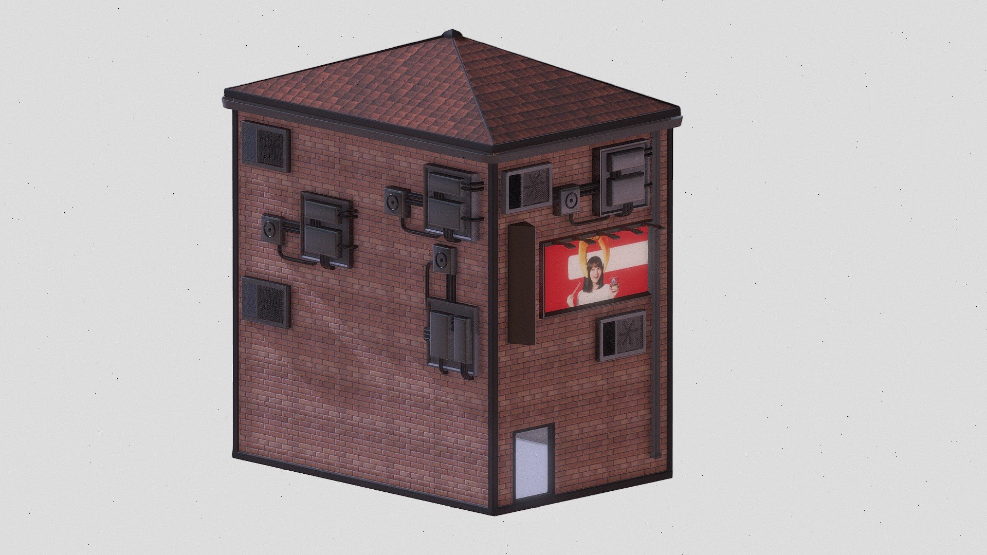 City Building Japan Tokyo Neon - 3D model by tobyporter [9bc6186 ...