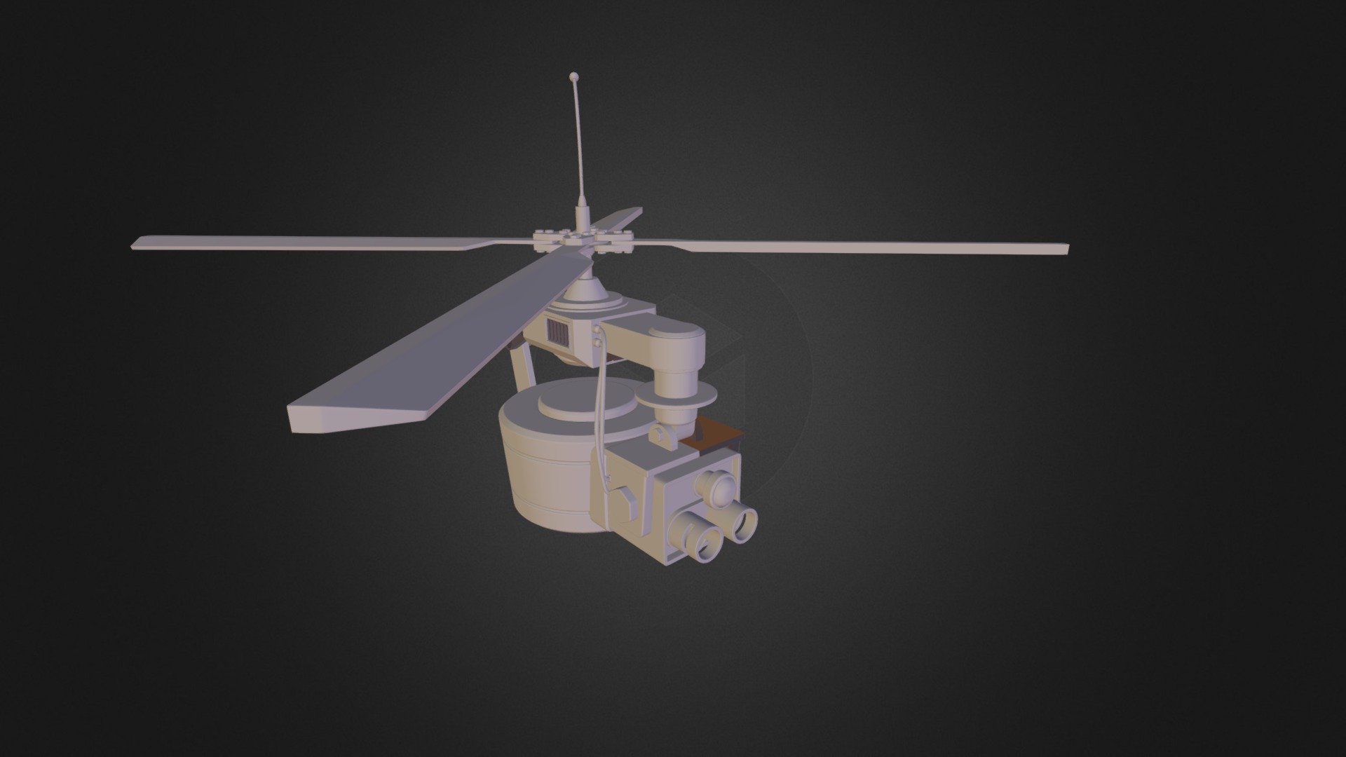 TF2 flying RC sentry High Poly WIP - 3D model by electronicfox [9bc6b3b] - Sketchfab