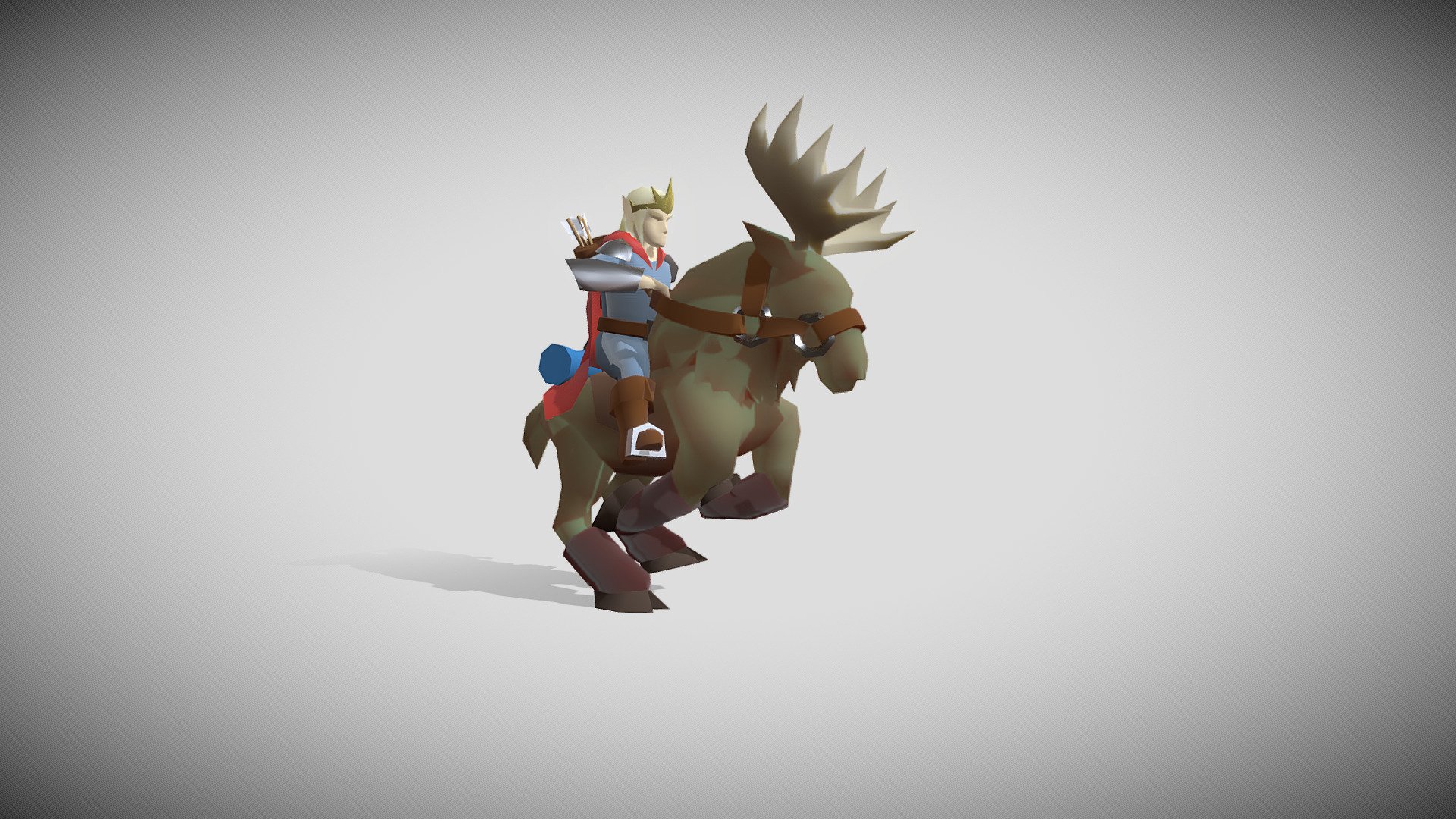 Line Strike character - Elf Rider - 3D model by VIAdvena (@hard3d ...