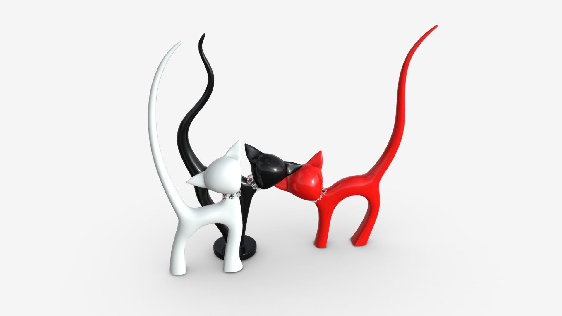 Decorative Ceramic Cats Set - Buy Royalty Free 3D model by HQ3DMOD ...