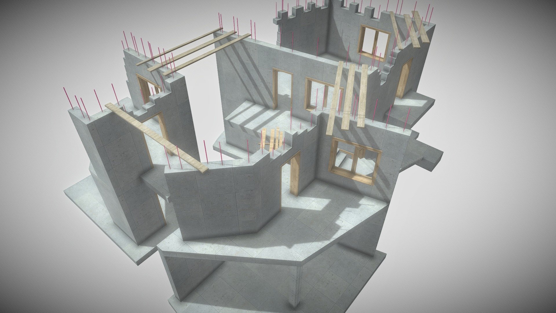 Construction. Street - Download Free 3D model by Stas Gunko (@Stasgunko ...
