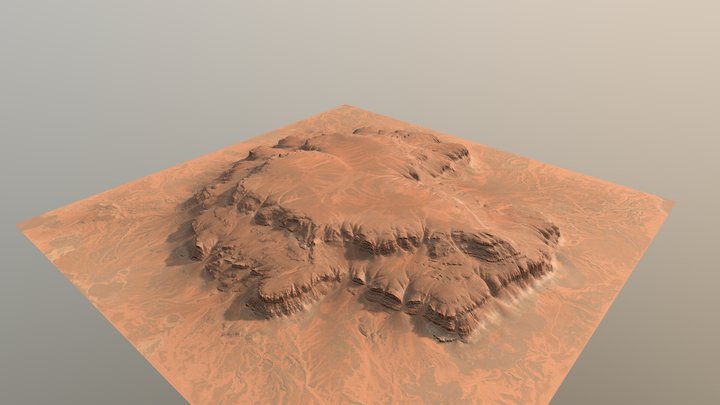 Desert-terrain 3D models - Sketchfab