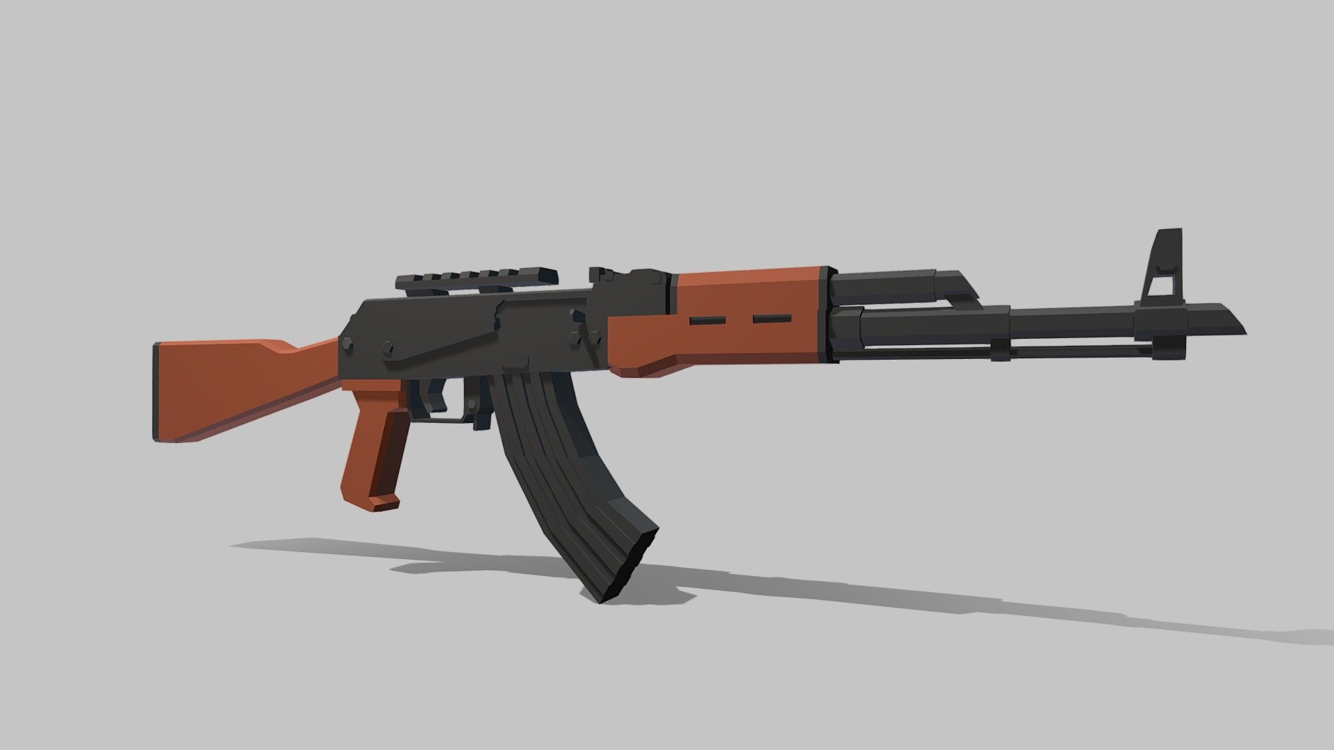 Low Poly AR-AK - Download Free 3D model by CastleBravo (@BravoCastle ...