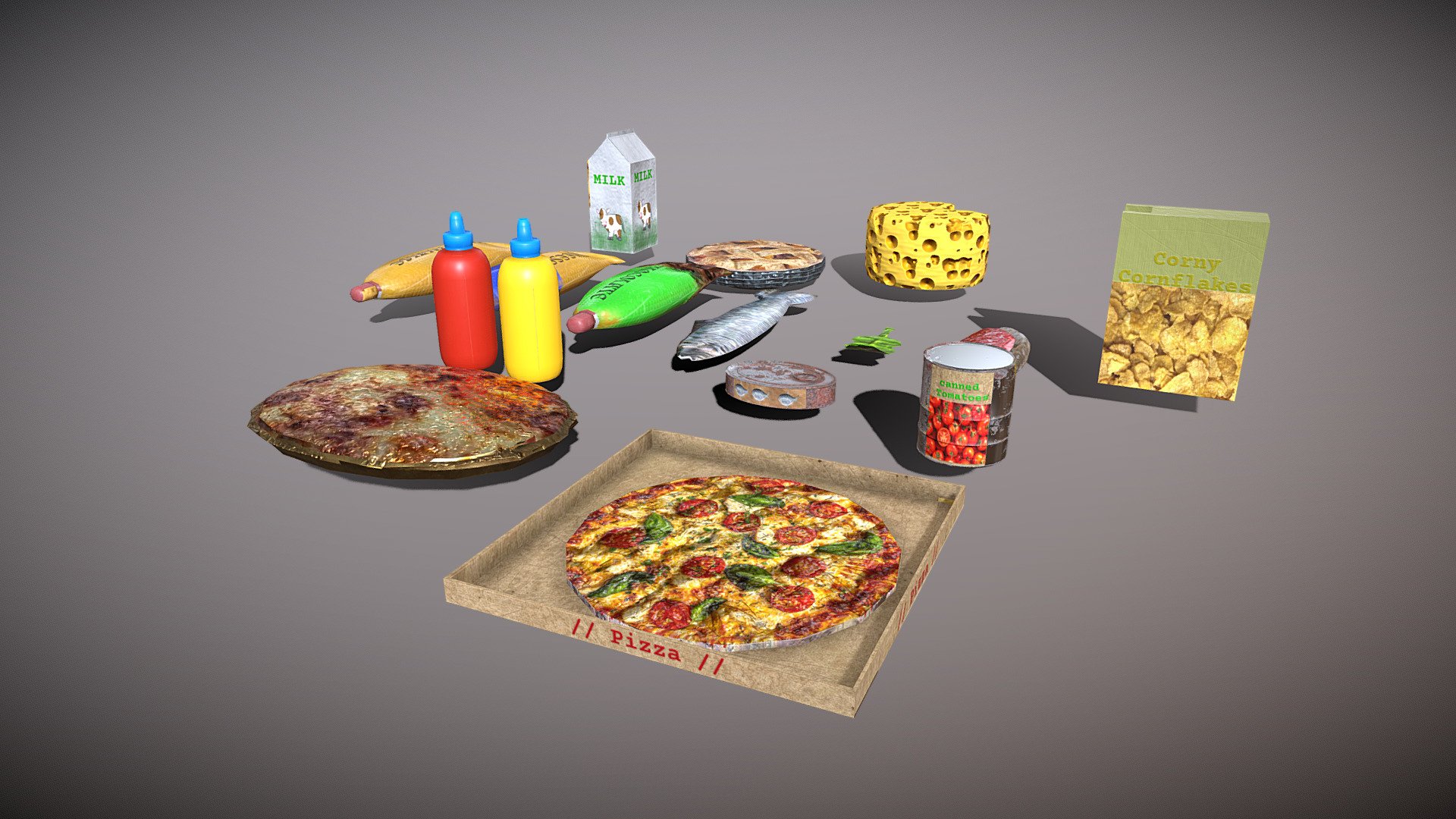 Food - Buy Royalty Free 3D model by Thunder (@thunderpwn) [9bcf23e ...