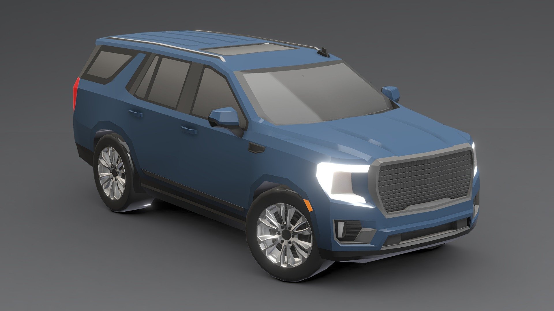 GMC Yukon 2023 Low-poly 3D - 3D model by Sidra (@Sidramax) [9bcfcc1 ...