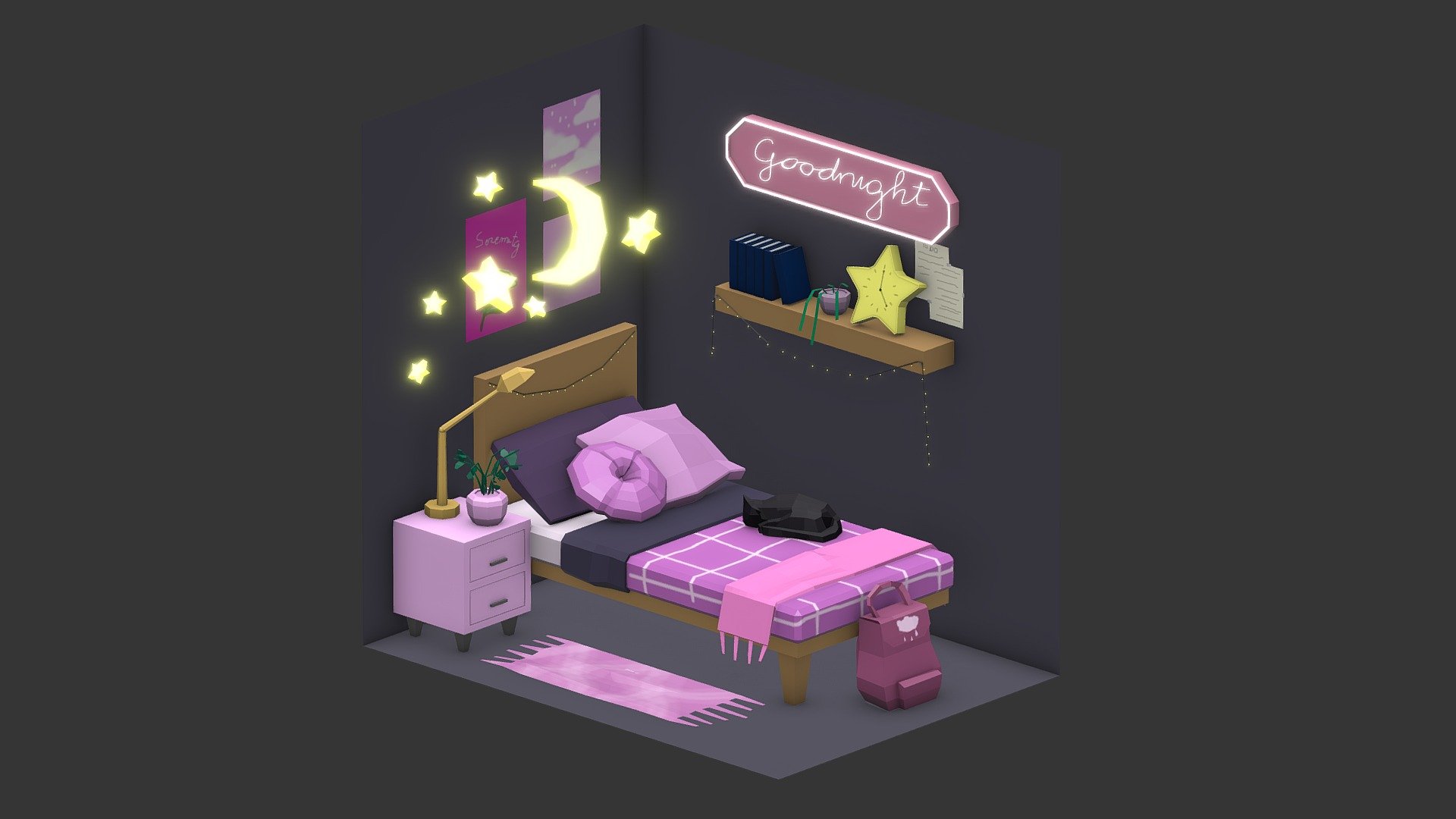 Good Night! - 3D model by Kiisaku [9bd0b44] - Sketchfab