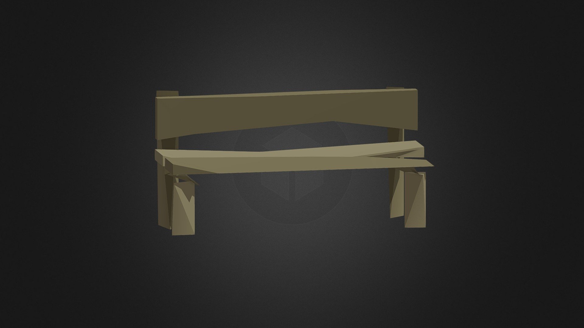 low poly bench - Download Free 3D model by sam (@pigeons) [9bd18e0 ...