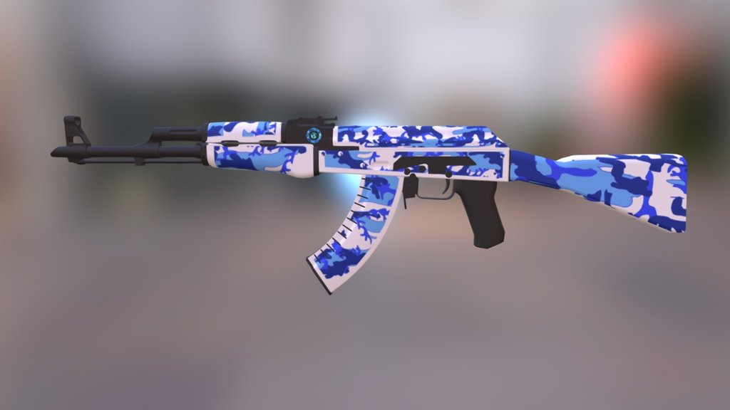 AK-47|WINTER CAMO - 3D model by Hamirlay [9bd1c7c] - Sketchfab