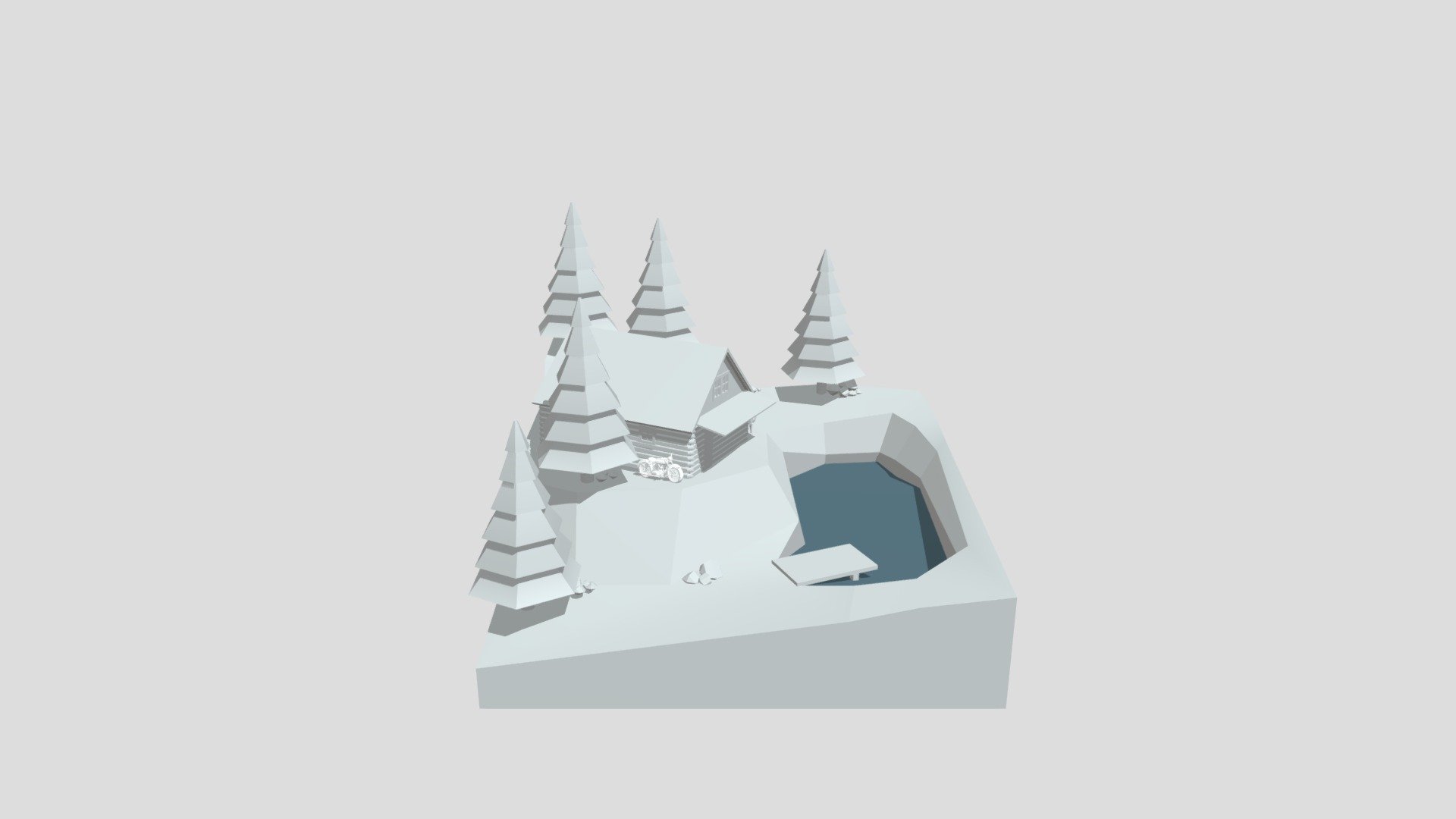 Forest Loner- Blockout - 3D model by danicamisic [9bd4828] - Sketchfab