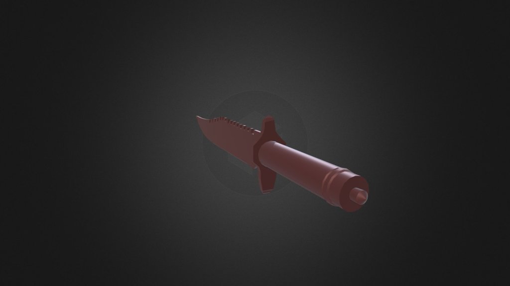 Rambo Knife - 3D model by bradmilner [9bd620f] - Sketchfab
