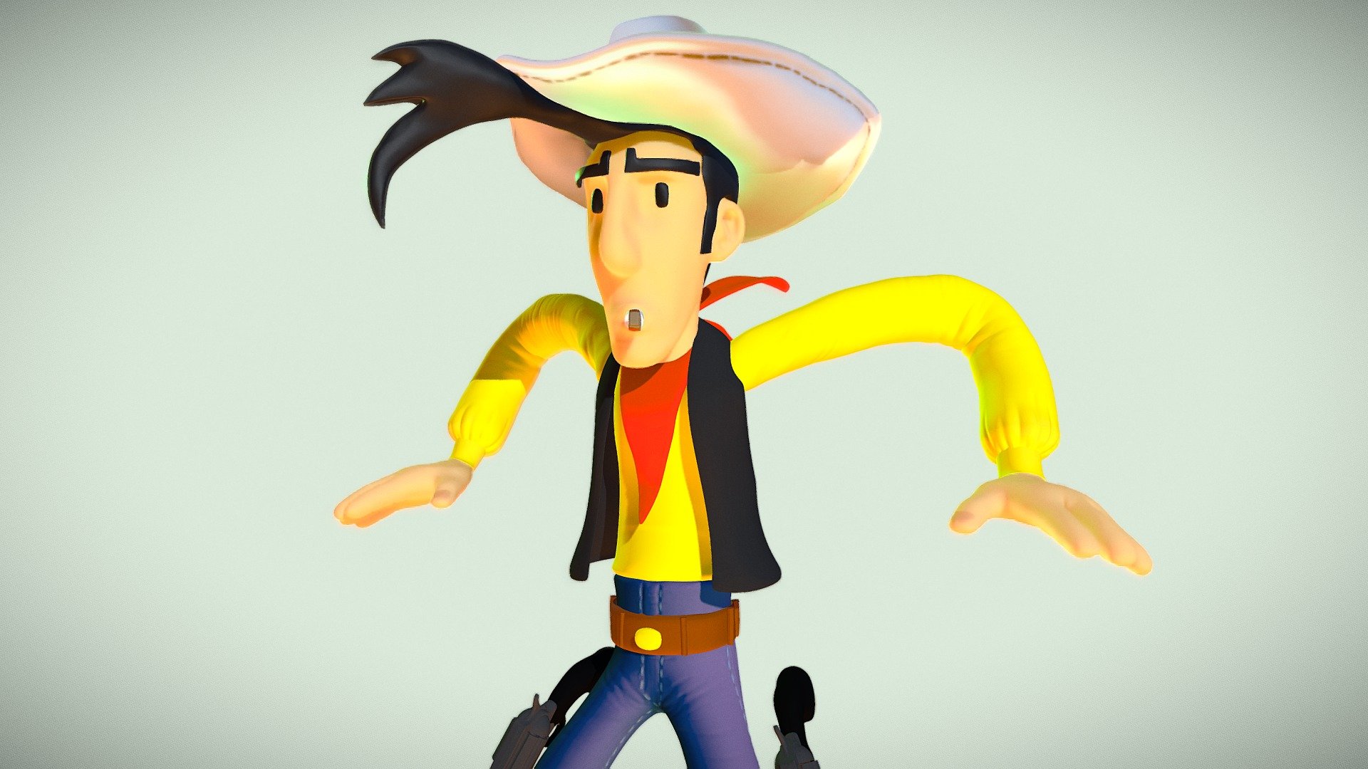 Lucky Luke - Download Free 3D model by CzernO (@czernobog) [9bd7050 ...