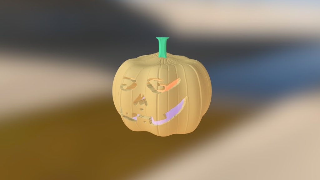3D Pumpkin - 3D model by tonga8 [9bd78a7] - Sketchfab