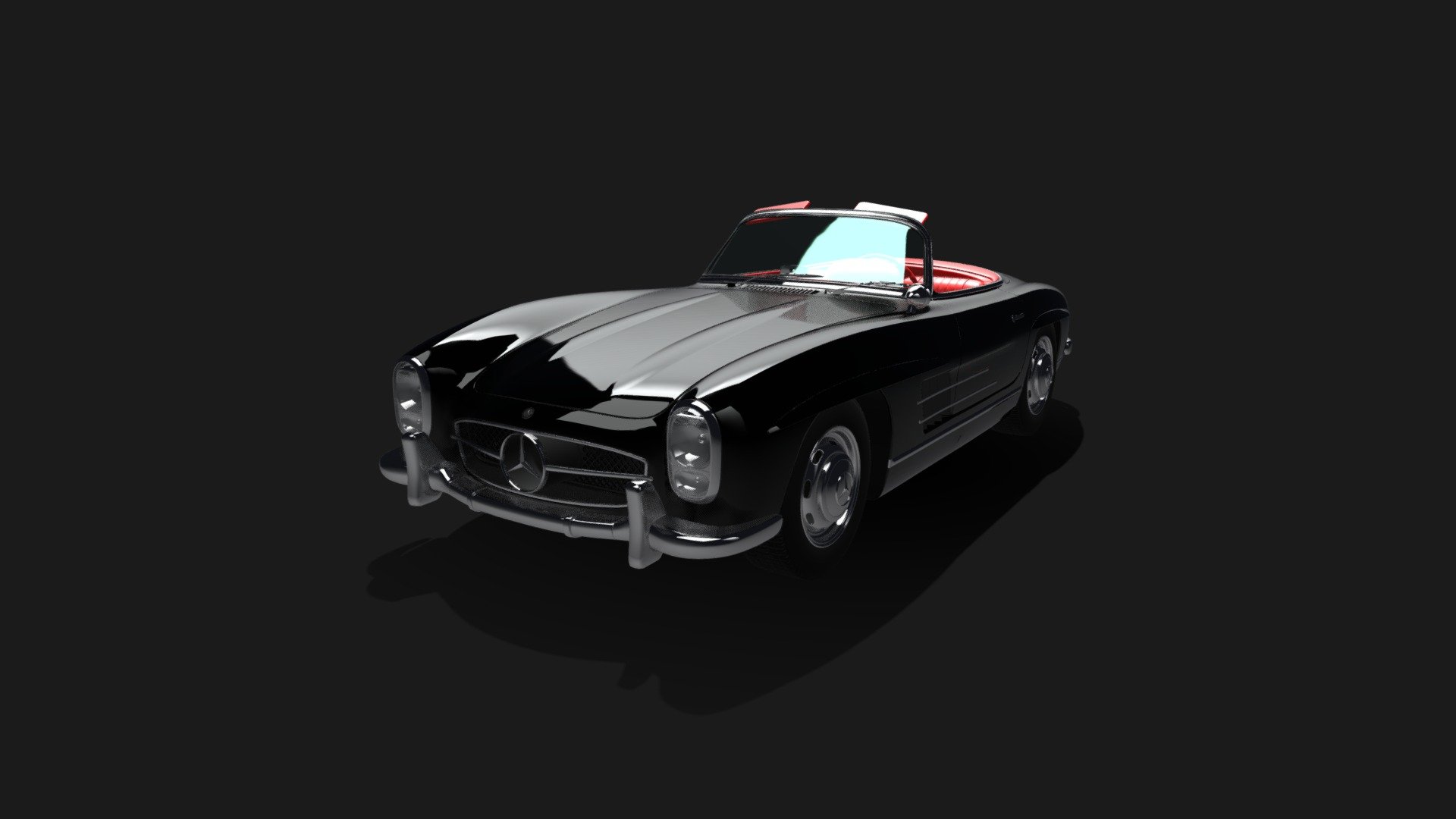 Mercedes Benz 300 SL - Download Free 3D model by Mona x Supercars ...