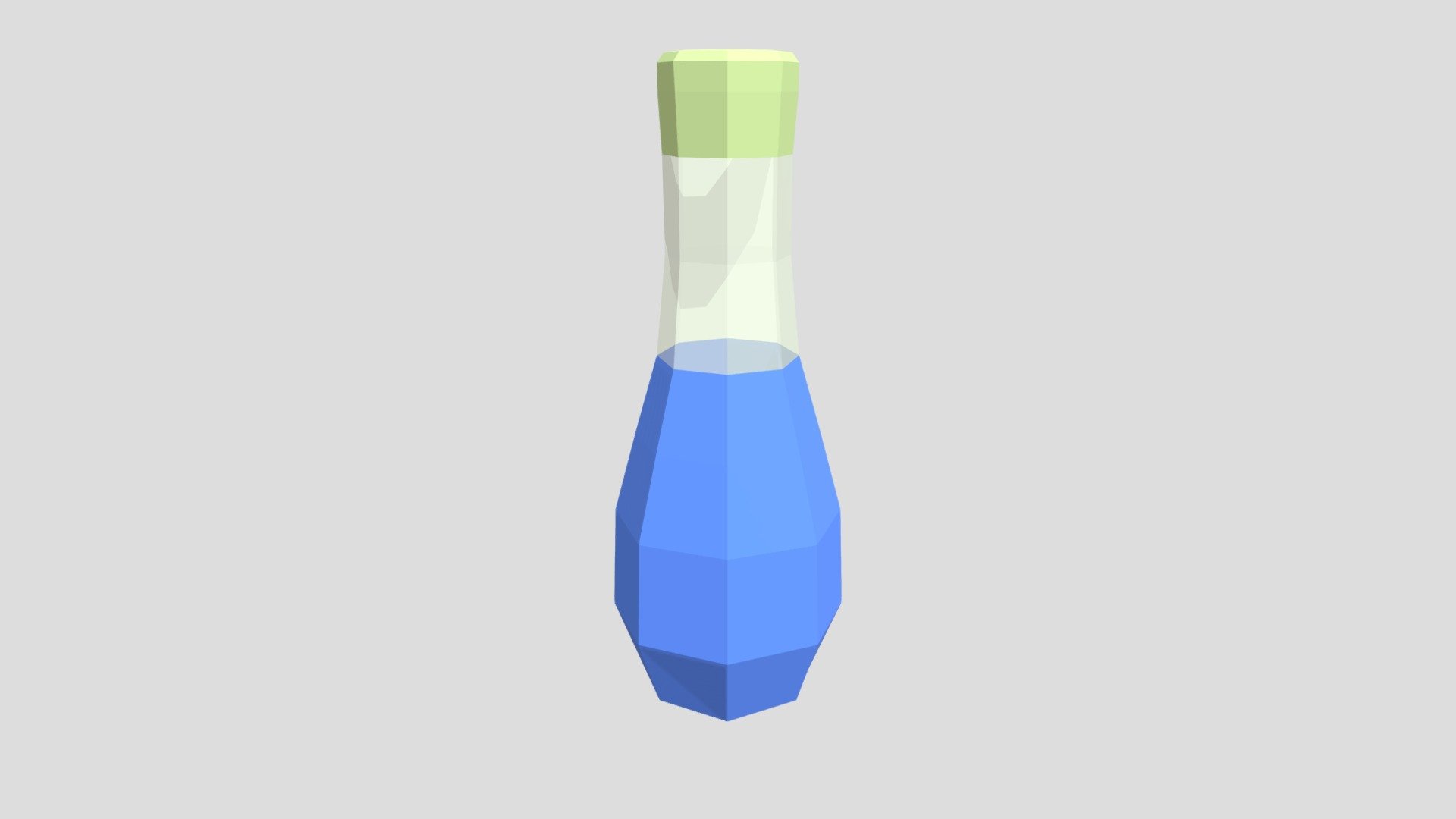 Low poly blue potion - Download Free 3D model by Misfit_Games [9bd8d38 ...