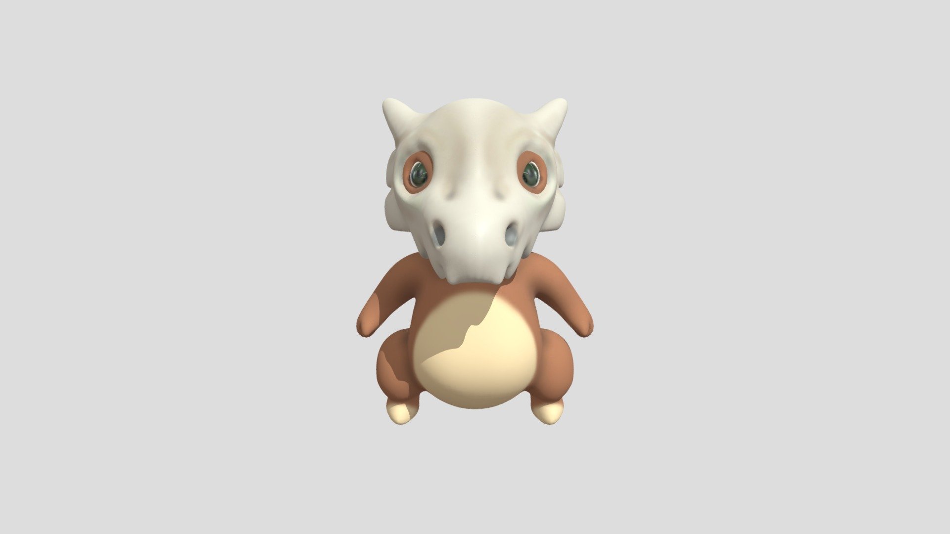 Osselait / Cubone - 3D model by MarineVD [9bdd0bb] - Sketchfab