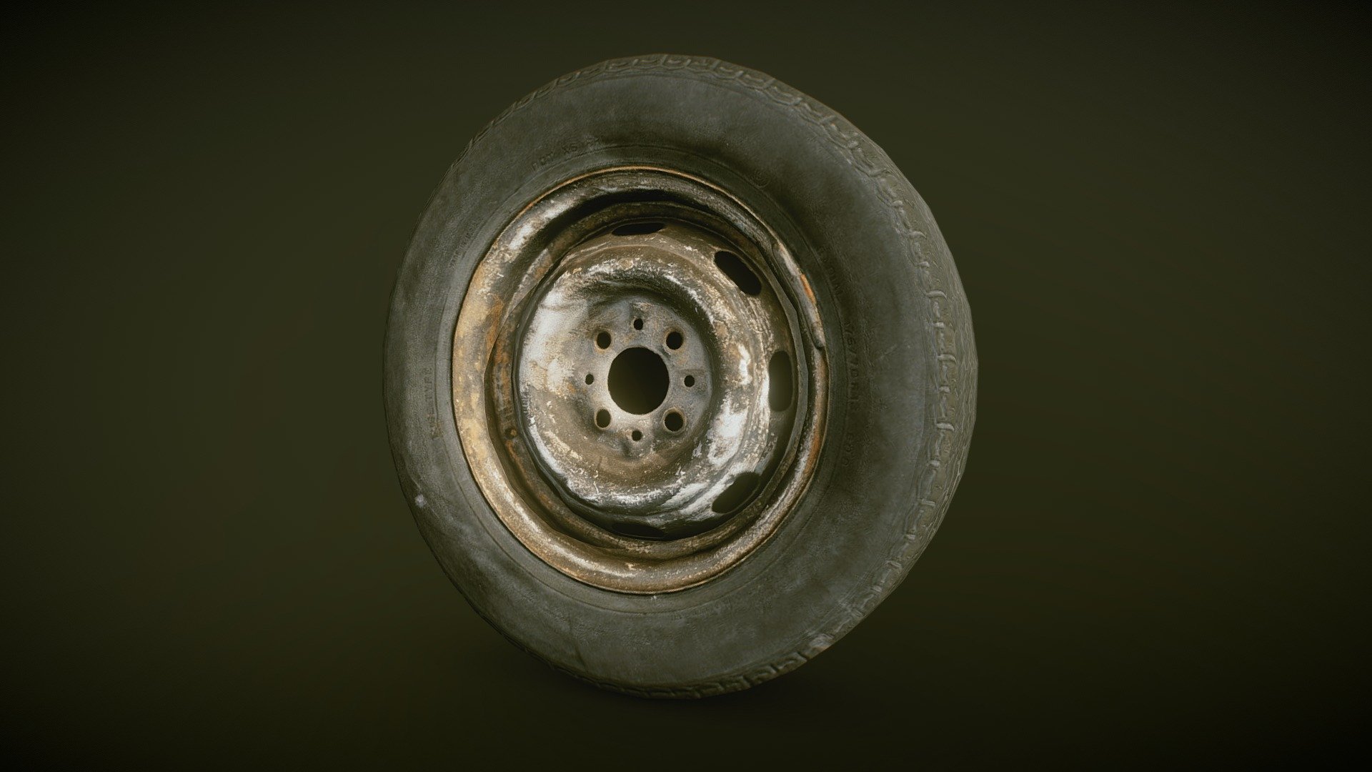 Wheel[retopo][pbr] - Download Free 3D model by Alexander Komendant ...