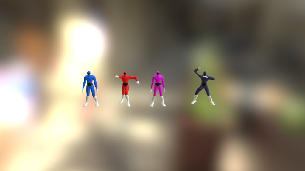 power ranger with anime - Download Free 3D model by nongjoeiei [9bddc43 ...
