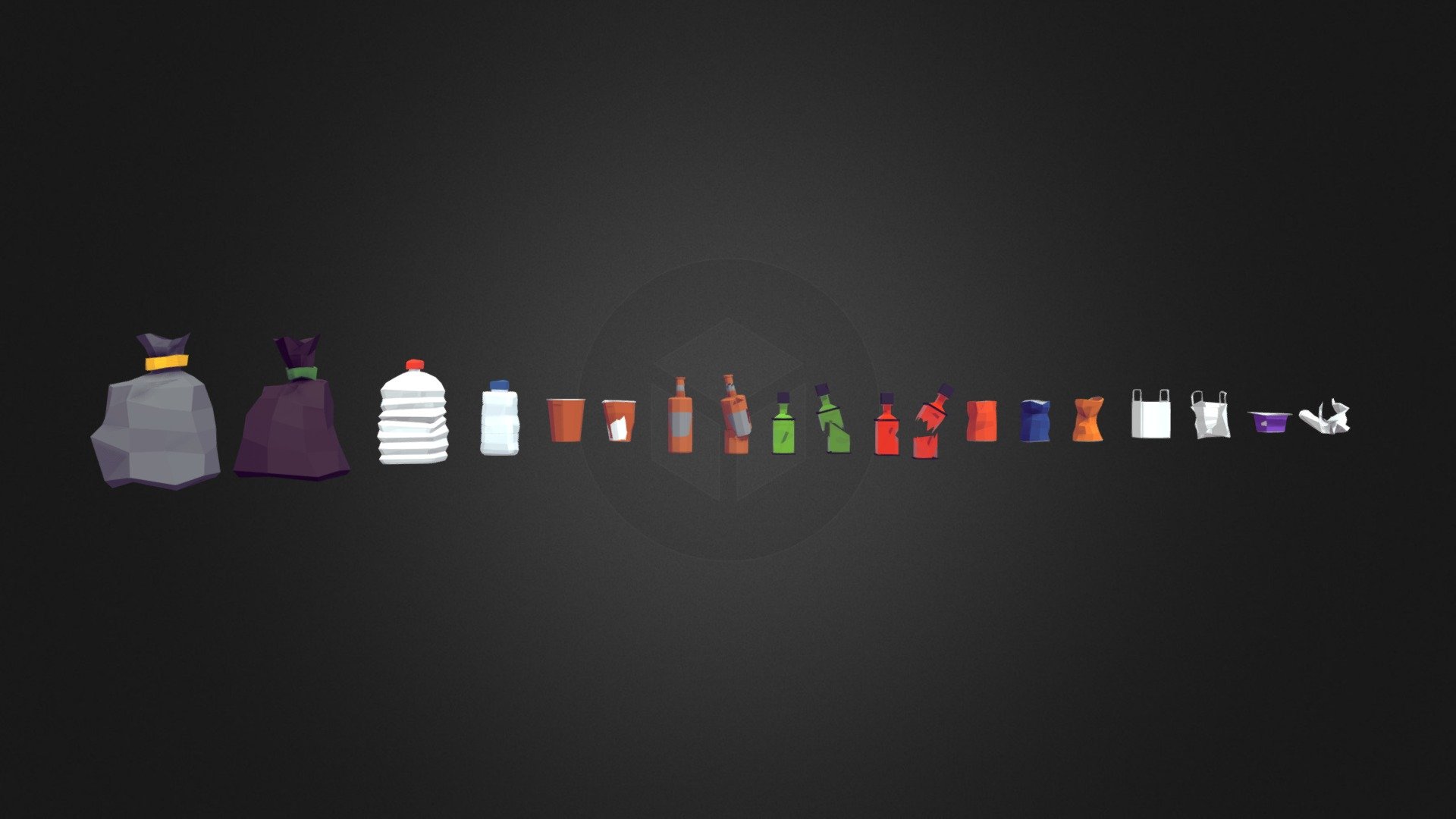 Trash Low Poly 3D Models - 3D model by anshuman_stark_ [9bddcbc ...